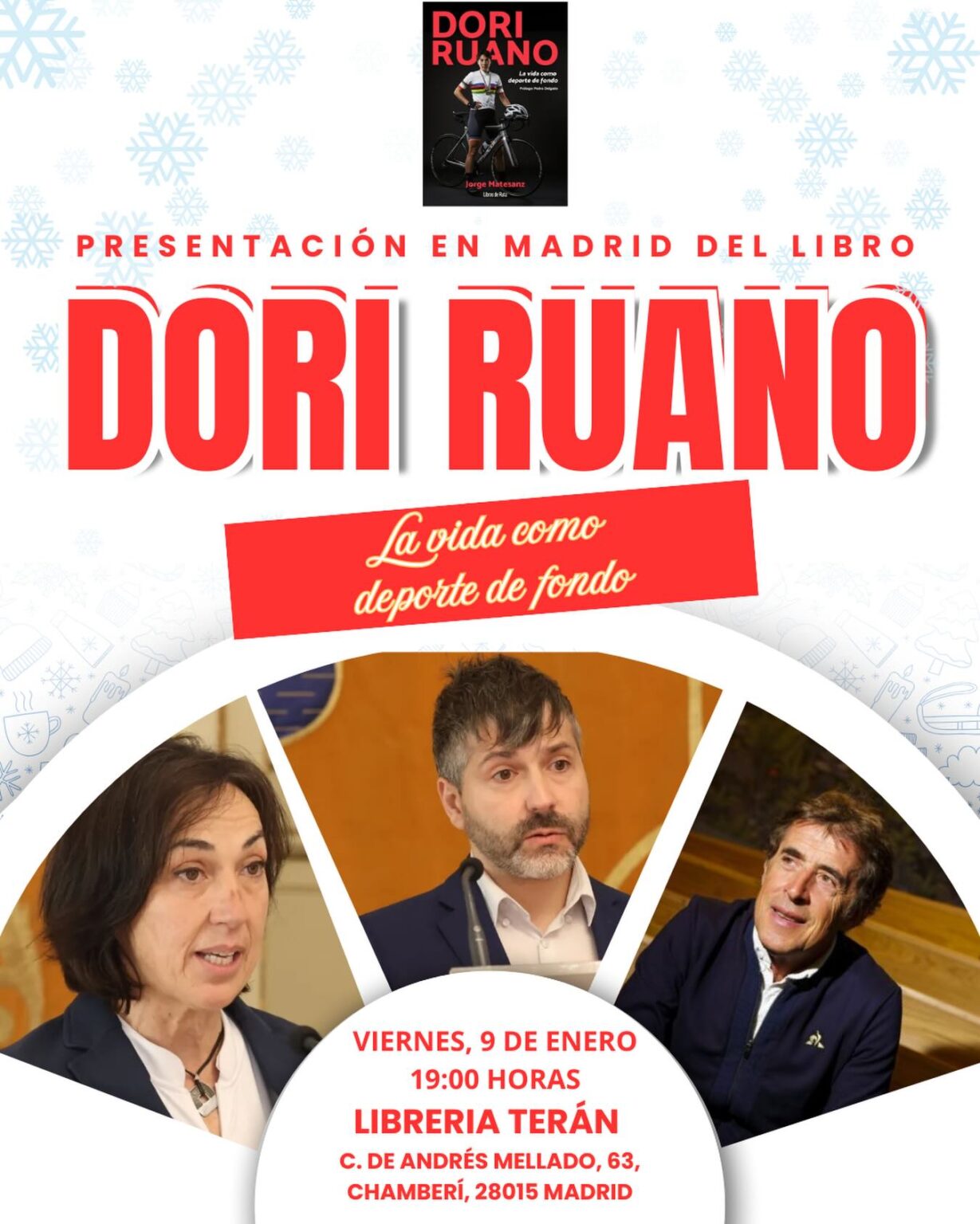 Presentación en Madrid – 9 de enero – con Dori Ruano, Jorge Matesanz y ...
